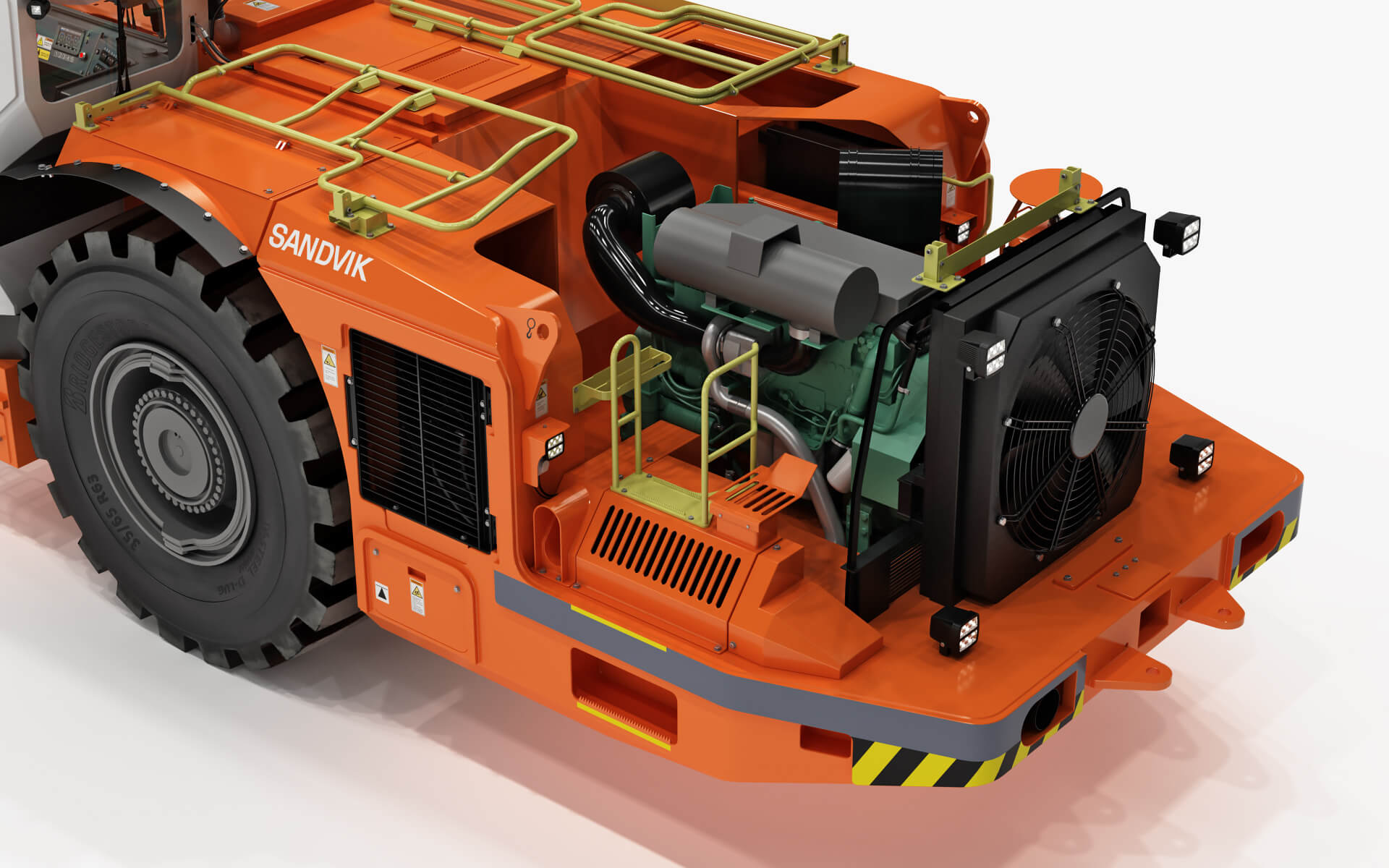 Underground Mining Loader Sandvik Lh621I - 3D Model by modelspro
