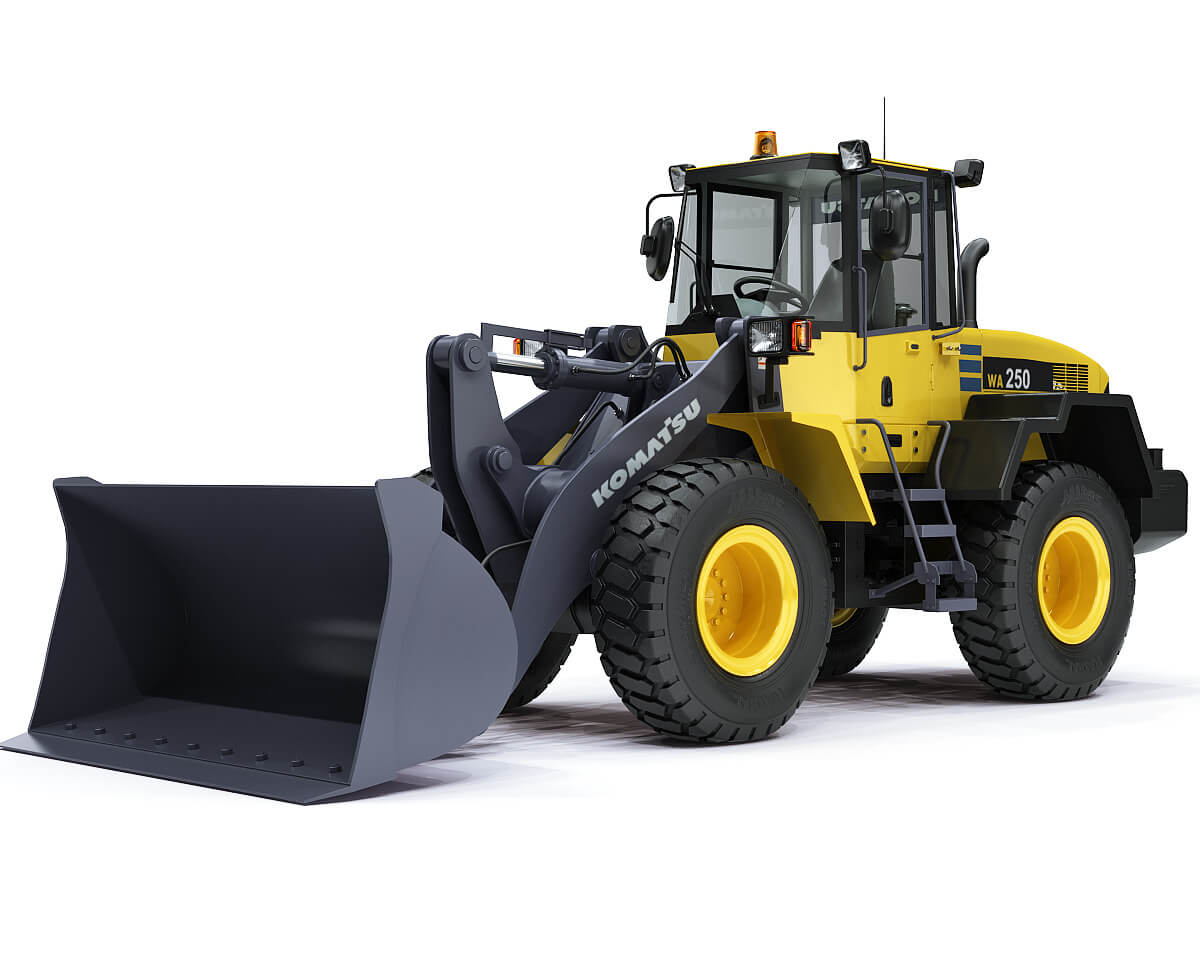 Wheel Loader Komatsu WA250 - 3D Model by modelspro
