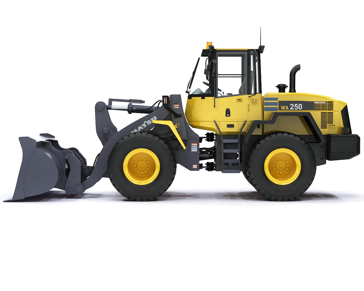 Wheel Loader Komatsu WA250 - 3D Model by modelspro
