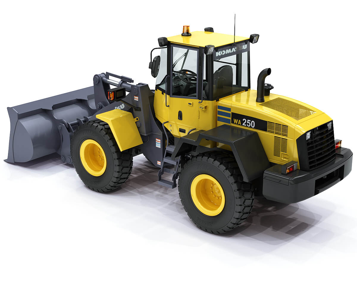 Wheel Loader Komatsu WA250 - 3D Model by modelspro