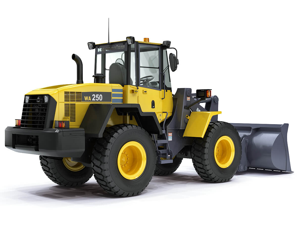 Wheel Loader Komatsu WA250 - 3D Model by modelspro