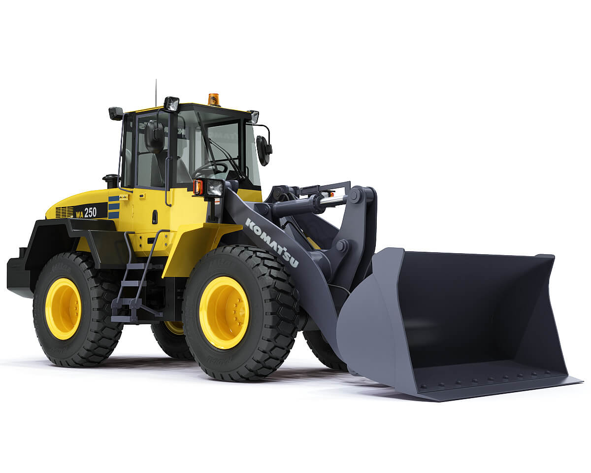 Wheel Loader Komatsu WA250 - 3D Model by modelspro