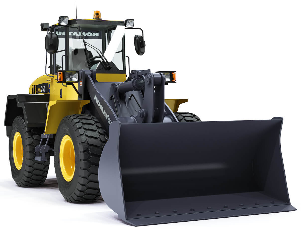 Wheel Loader Komatsu WA250 - 3D Model by modelspro