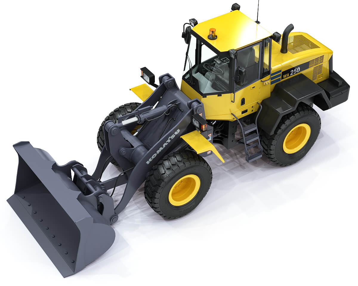 Wheel Loader Komatsu WA250 - 3D Model by modelspro