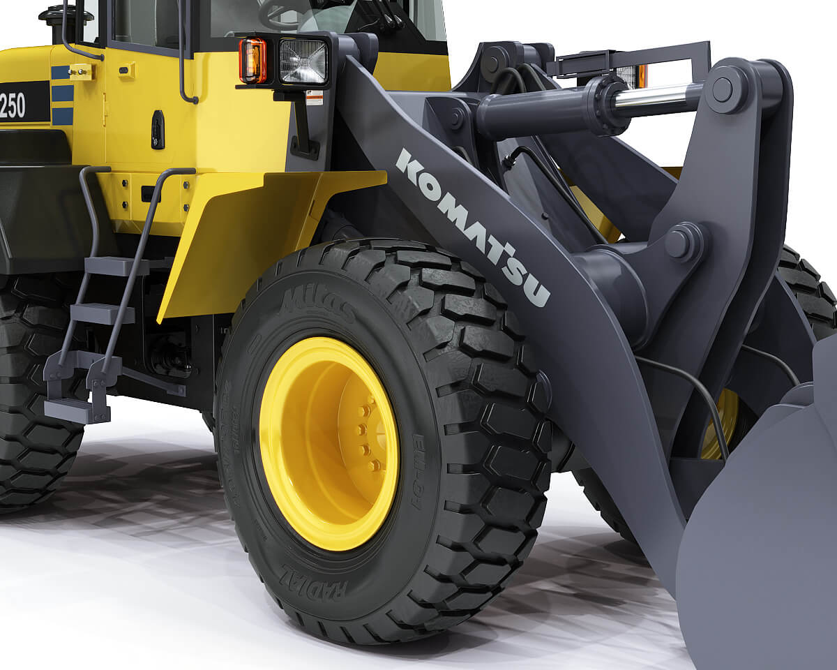 Wheel Loader Komatsu WA250 - 3D Model by modelspro