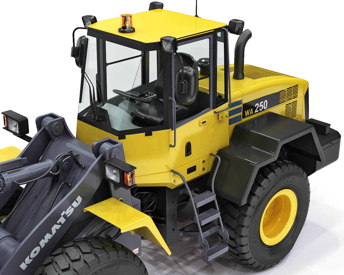 Wheel Loader Komatsu WA250 - 3D Model by modelspro