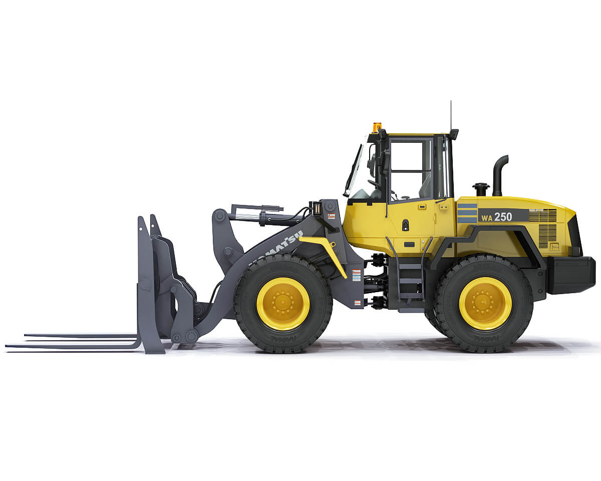 Wheel Loader Komatsu WA250 - 3D Model by modelspro