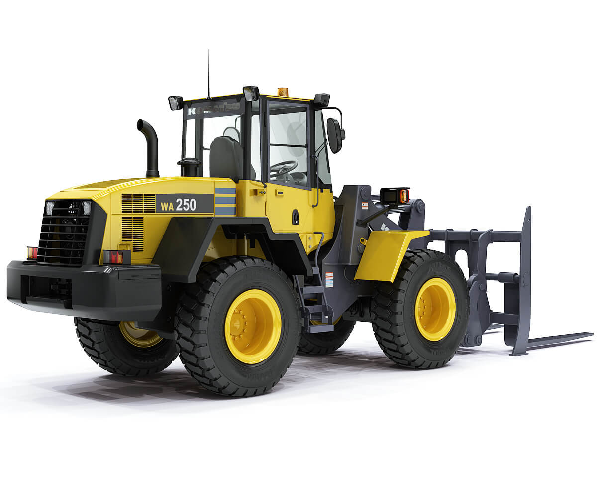 Wheel Loader Komatsu WA250 - 3D Model by modelspro