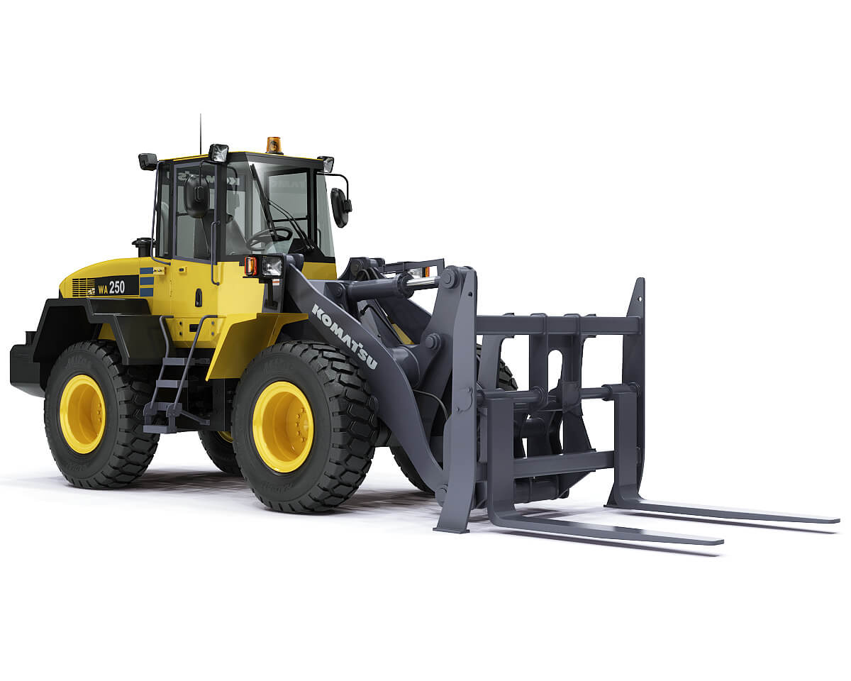 Wheel Loader Komatsu WA250 - 3D Model by modelspro