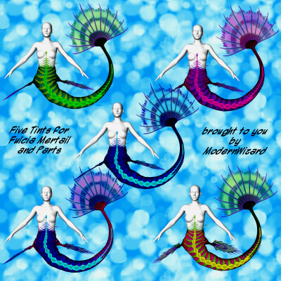 Five Tints for G8.1F Fulcia Mertail - Free Daz Content by ModernWizard