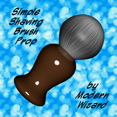 Shaving Brush Simple Prop for DAZ Studio by ModernWizard