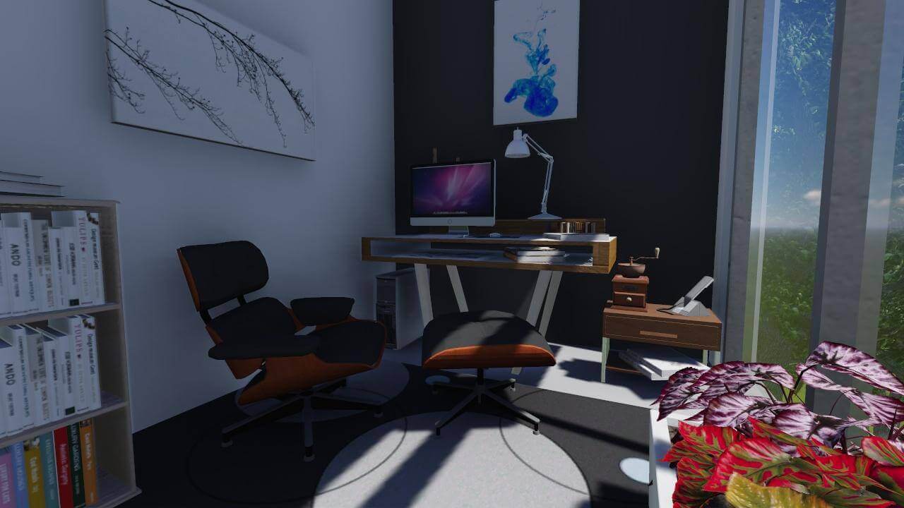 Small office 3D Render, Digital Art by modimodi