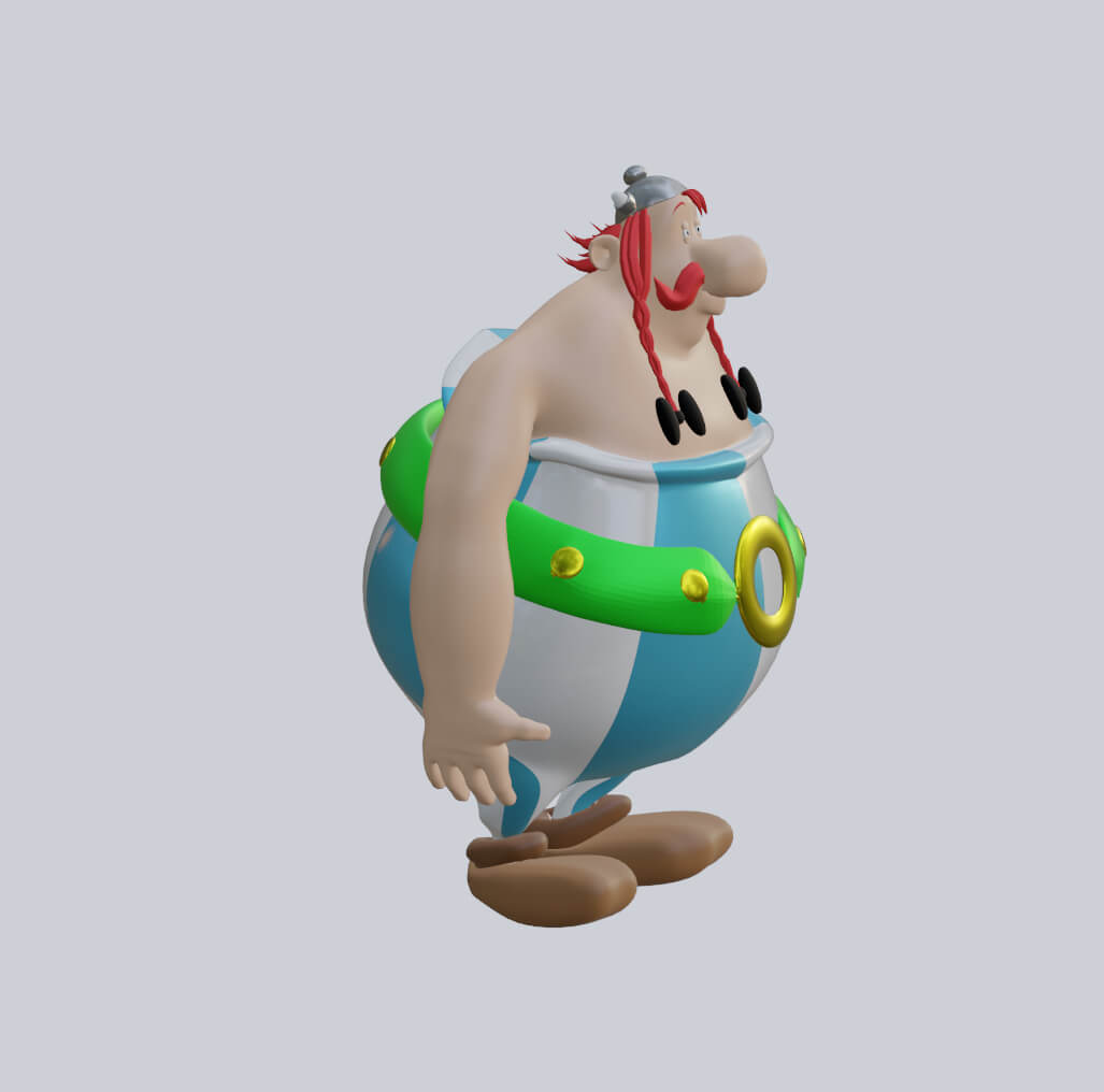 Obelix The Gaulois - 3D Model by Modsangli