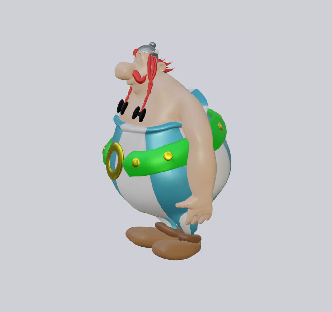 Obelix The Gaulois - 3D Model by Modsangli