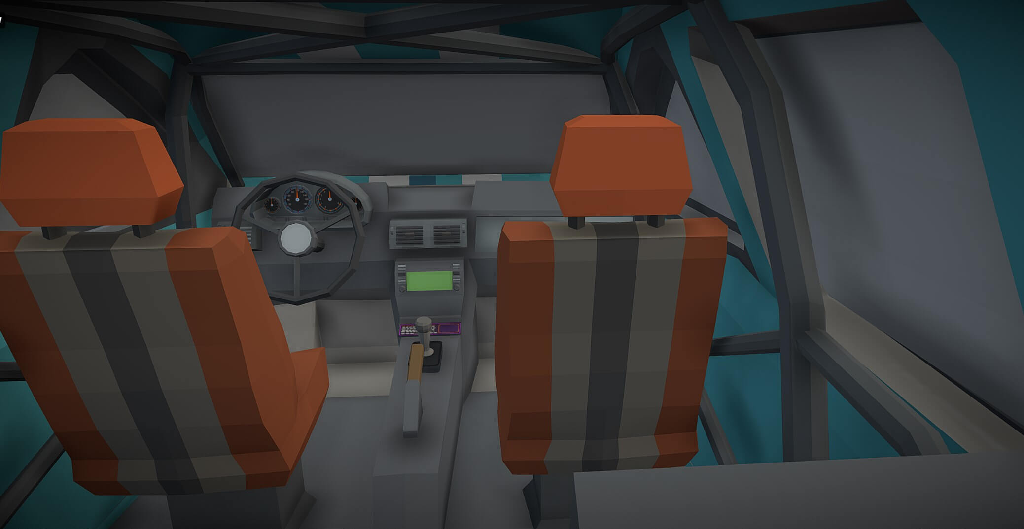 Low Poly Post Apocalypse Sport Car - 3D Model by Modus_Studio