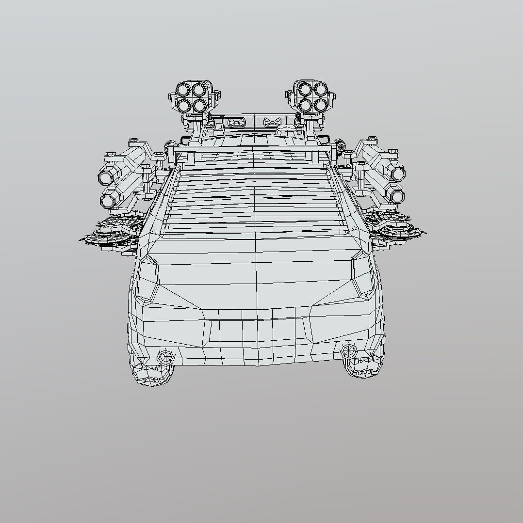 Low Poly Post Apocalypse Sport Car - 3D Model by Modus_Studio