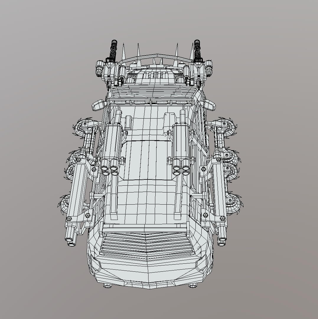 Low Poly Post Apocalypse Sport Car - 3D Model by Modus_Studio
