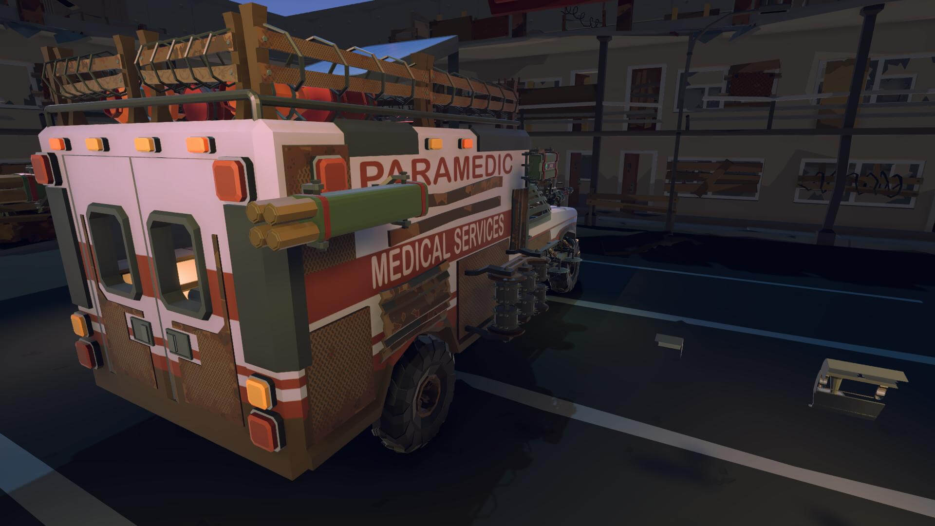 Post Apocalypse Ambulance - 3D Model by Modus_Studio