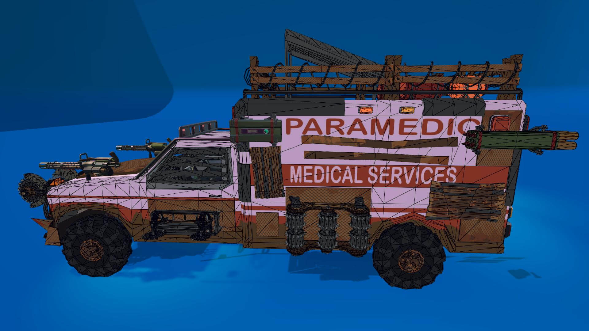 Post Apocalypse Ambulance - 3D Model by Modus_Studio