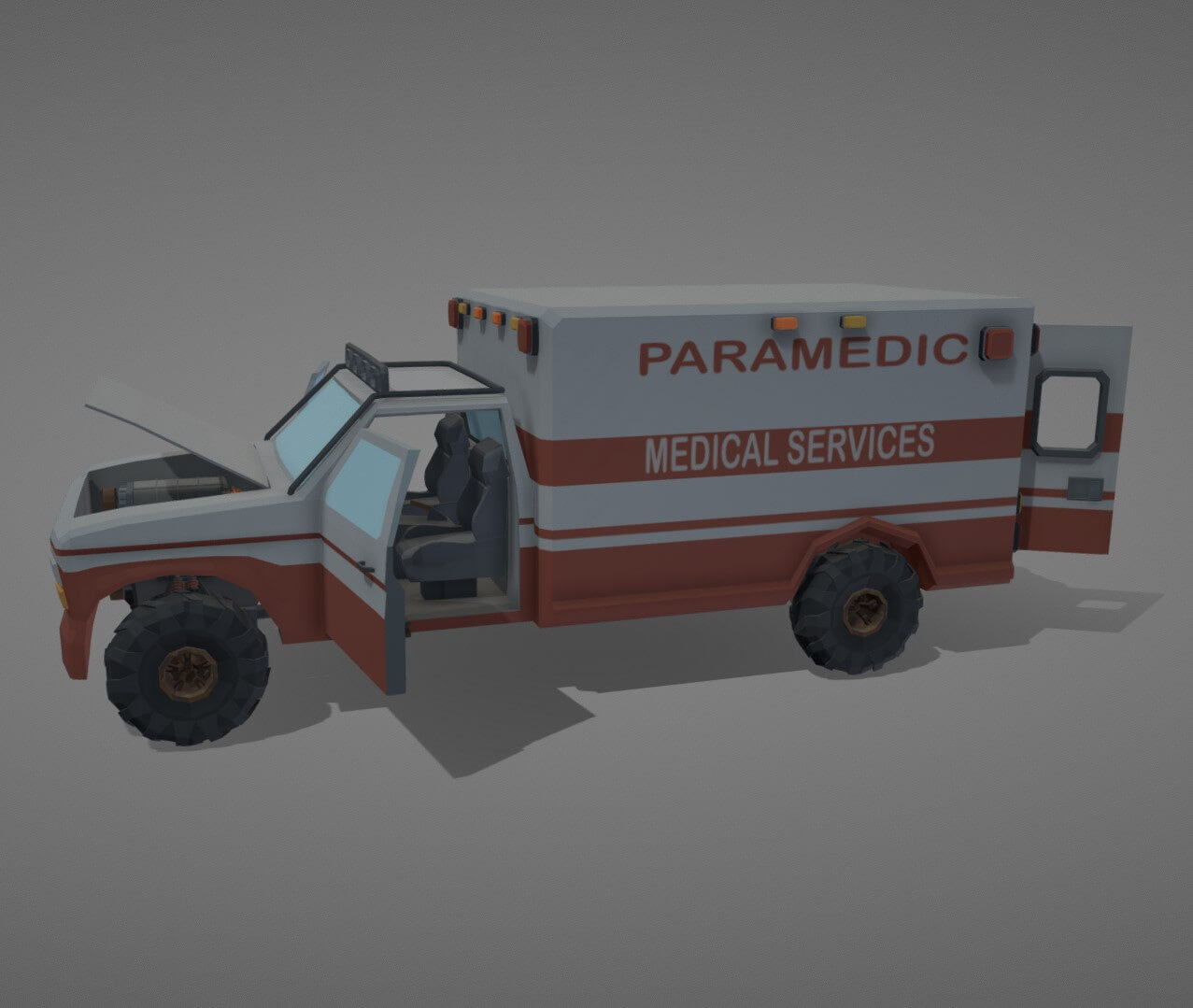 Simple Ambulance - 3D Model by Modus_Studio