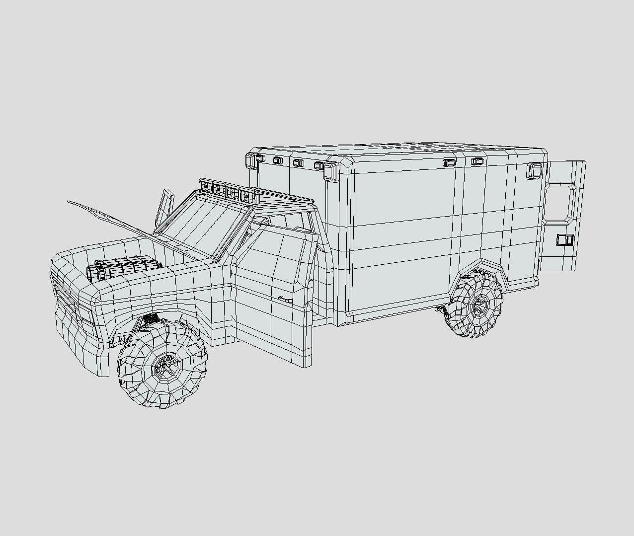 Simple Ambulance - 3D Model by Modus_Studio