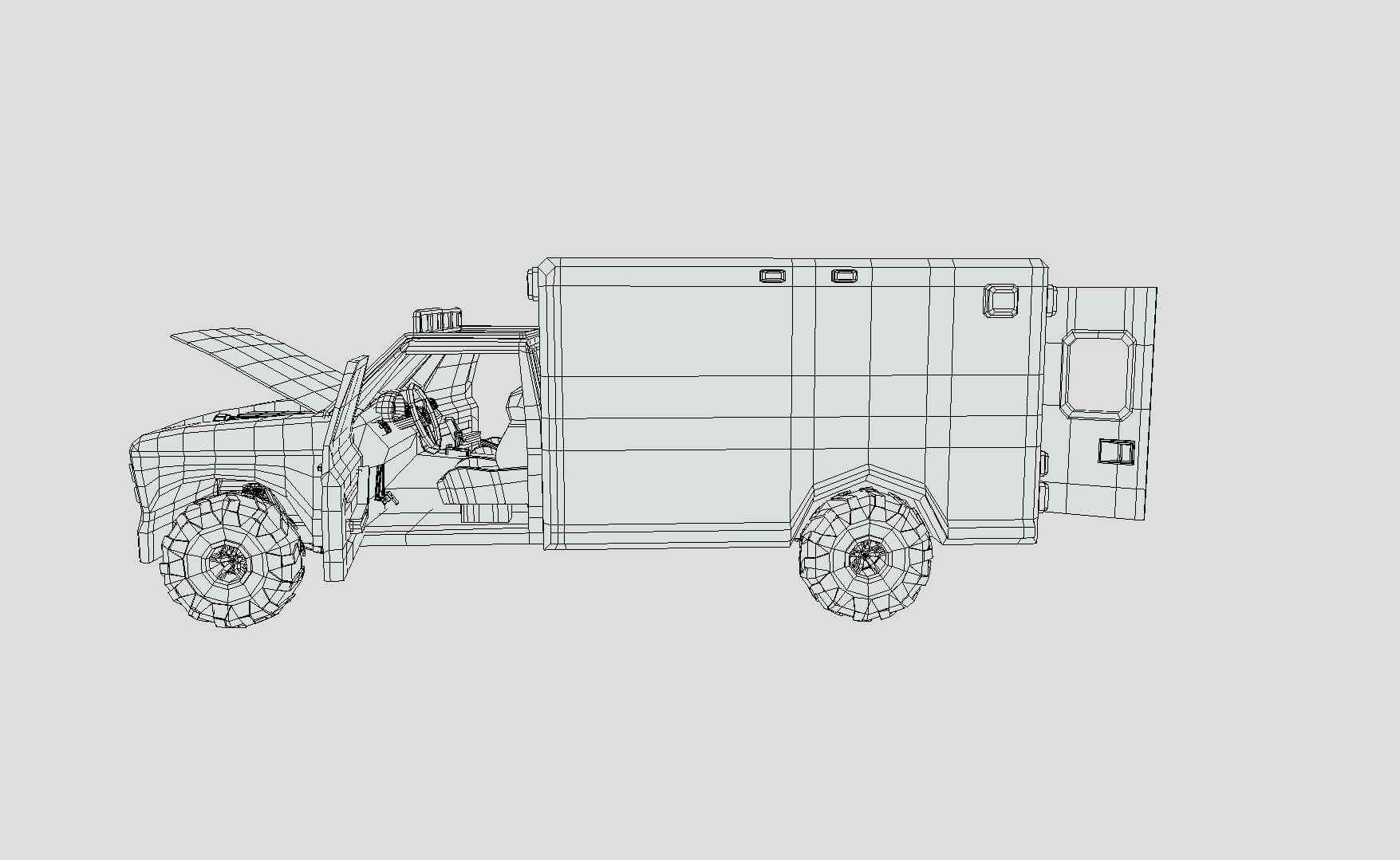 Simple Ambulance - 3D Model by Modus_Studio