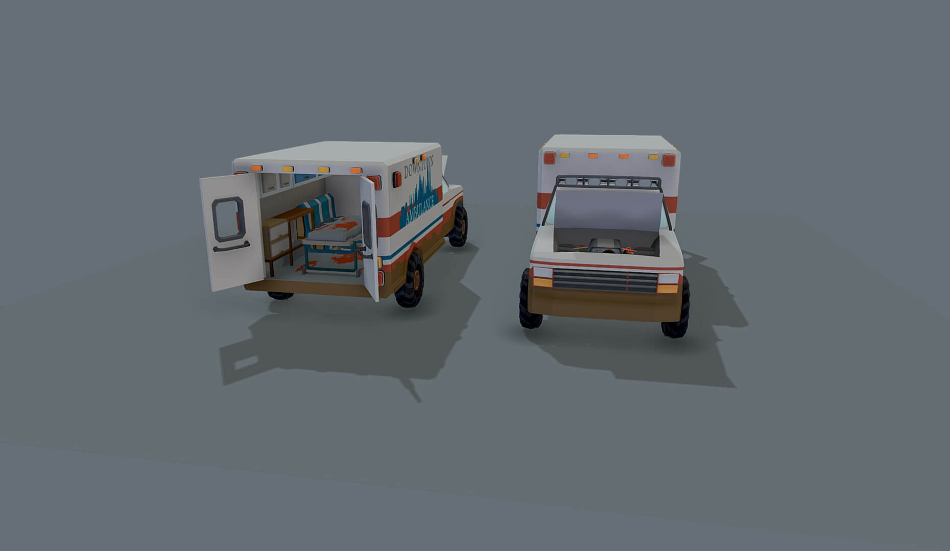 Simple Ambulance - 3D Model by Modus_Studio