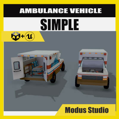 Simple Ambulance - 3D Model by Modus_Studio