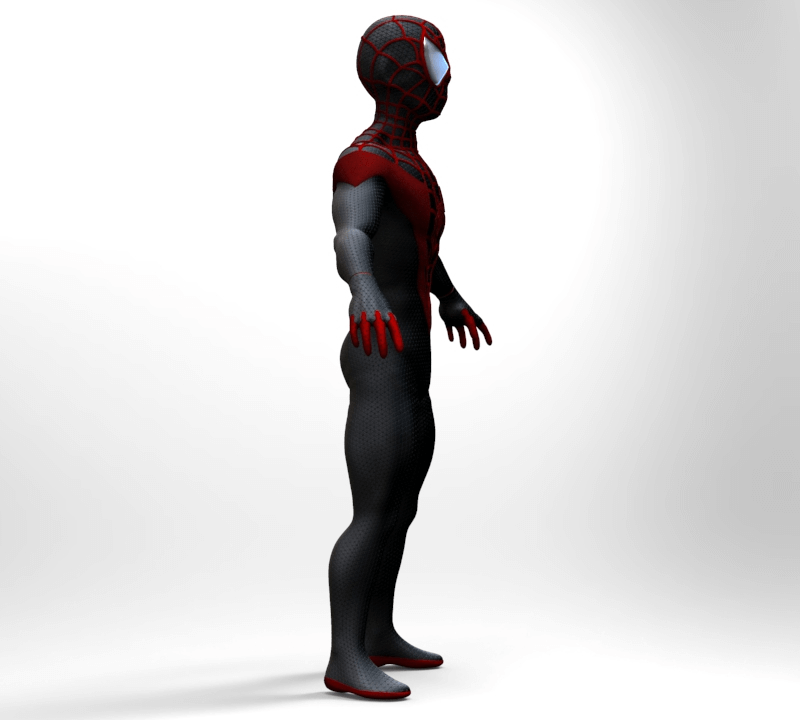 Miles Morales-The Ultimate Fan Art 3D Render by MOE_Hustle