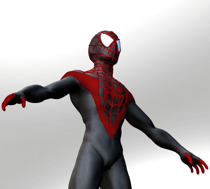 Miles Morales-The Ultimate Fan Art 3D Render by MOE_Hustle