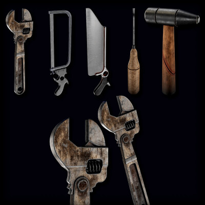 5 Survival Tools | Game Asset-VOL01 3D Model by Mohadese Farzi