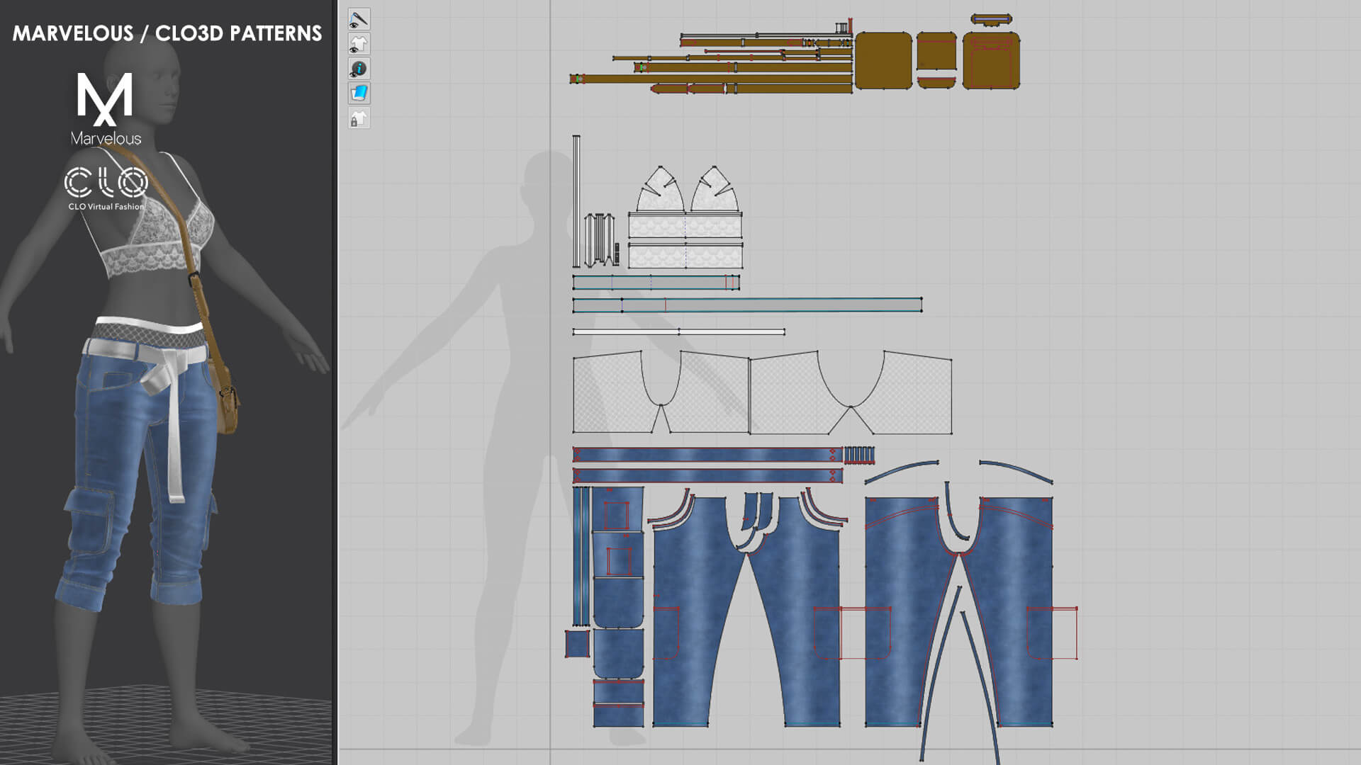 Girl's Outfit 13 - Marvelous / Clo +Video Process 3D Model by mohamadsolaty