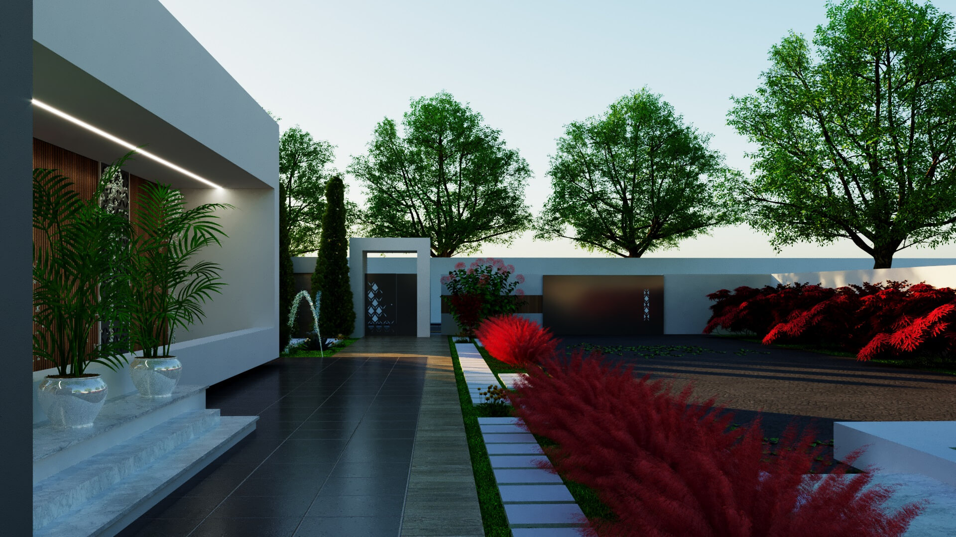 3D Model of a Ground Floor Villa With an Internal Opening by mohamed ...