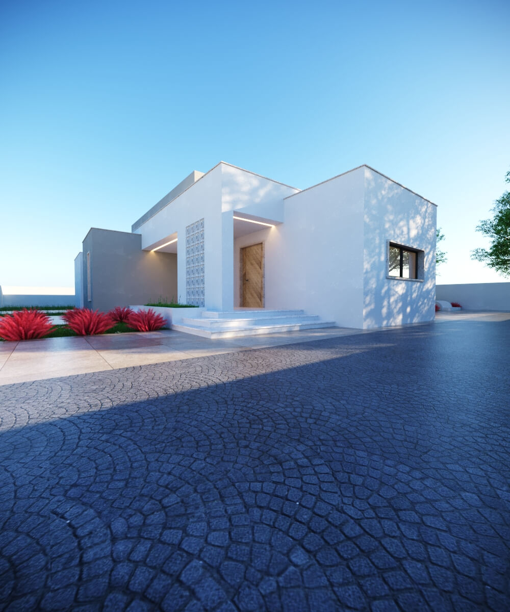 3D Model of a Modern House on The Groundfloor Low Poly by mohamed ...