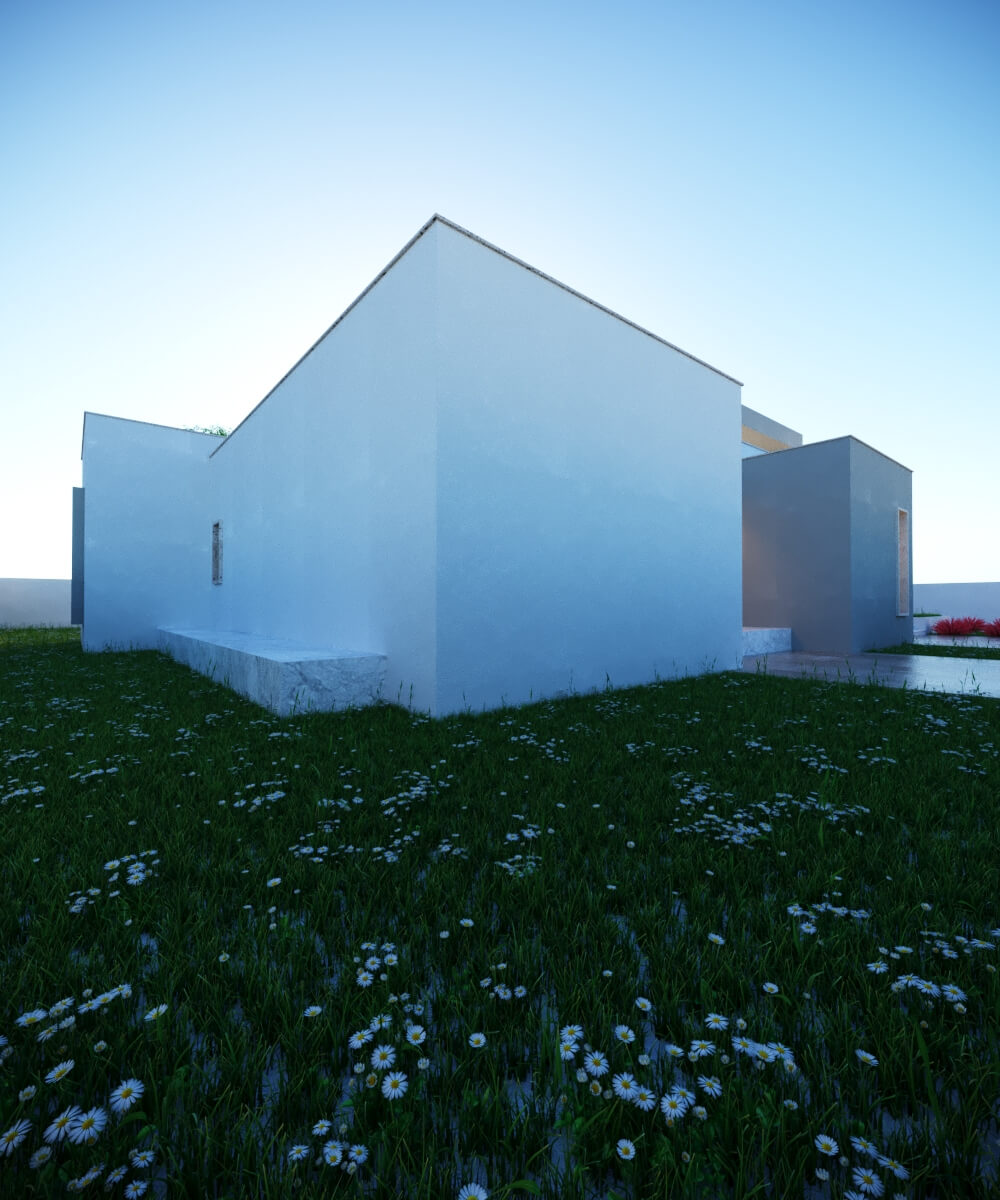 3D Model of a Modern House on The Groundfloor Low Poly by mohamed ...
