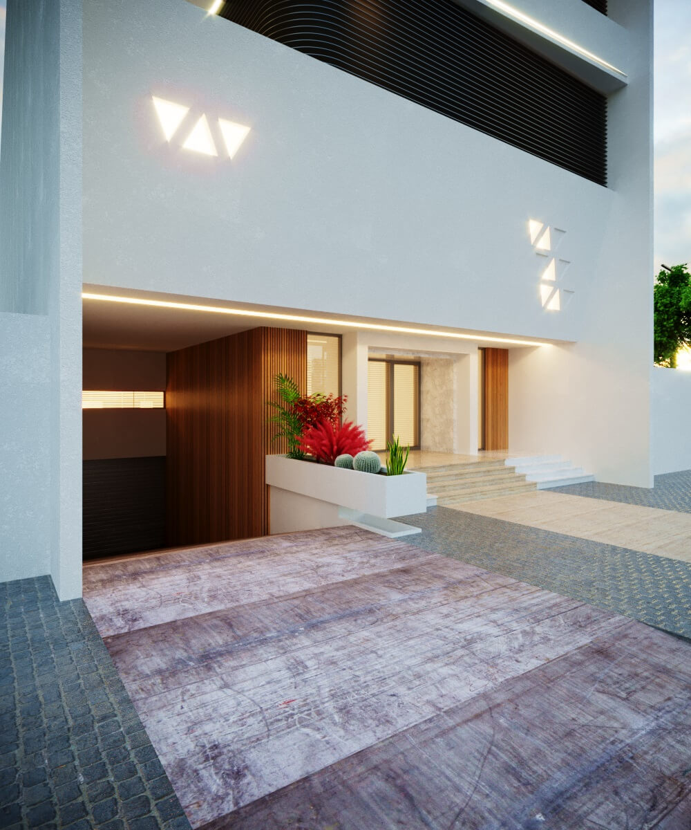 A 3D Model of a Multi-Story Residential Building by mohamed altaher ...