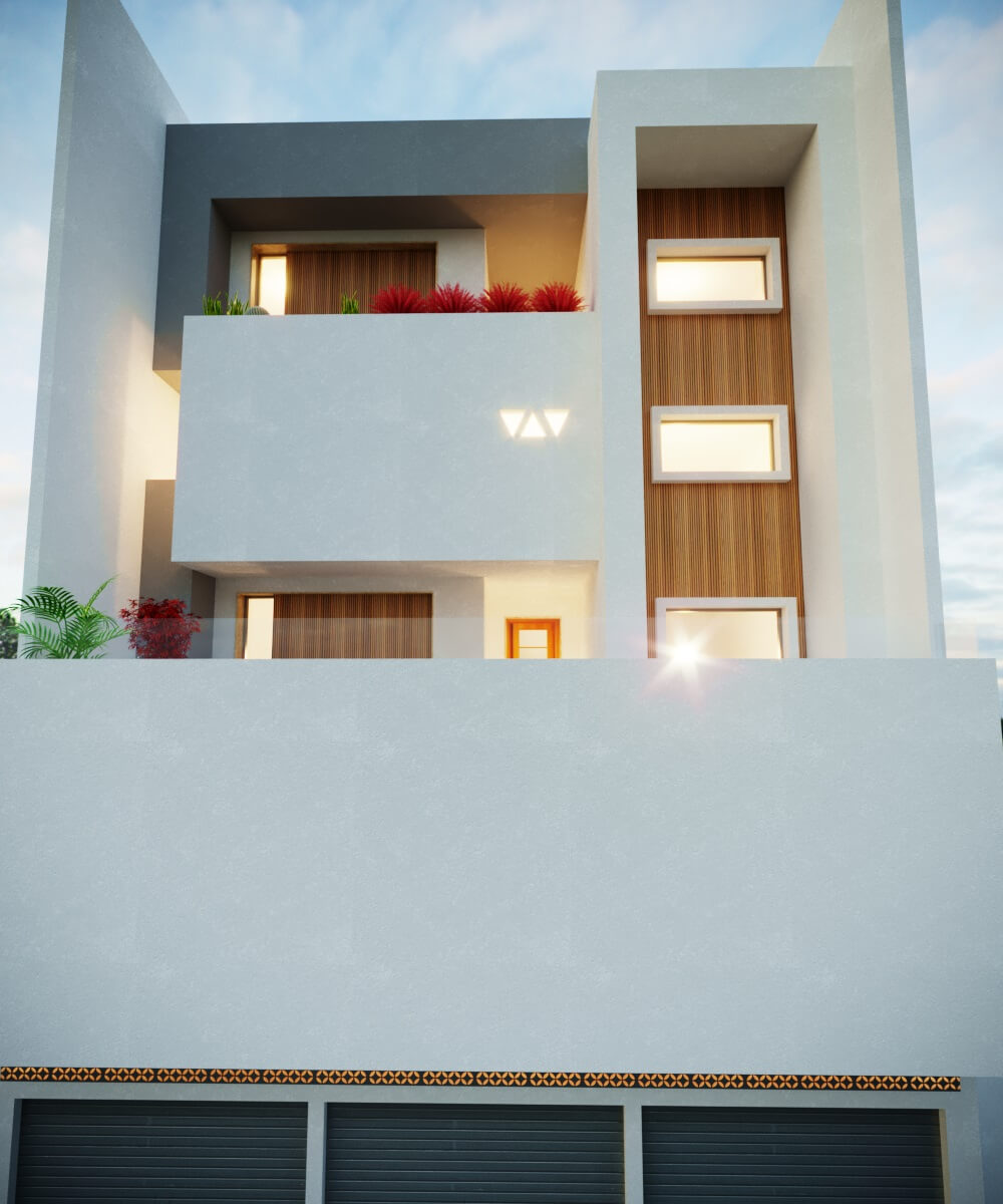 A 3D Model of a Multi-Story Residential Building by mohamed altaher ...