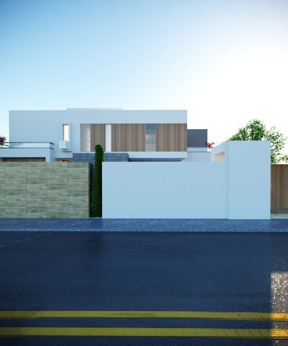 Two-Story Exterior Scene 3D Model Low Poly 3D Model by mohamed altaher ...