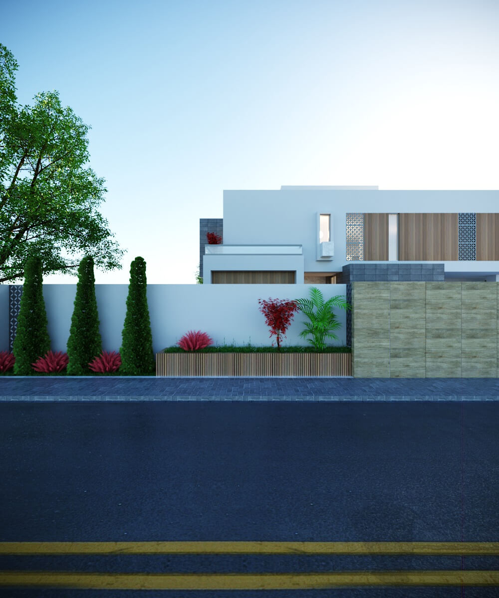 Two-Story Exterior Scene 3D Model Low Poly 3D Model by mohamed altaher ...