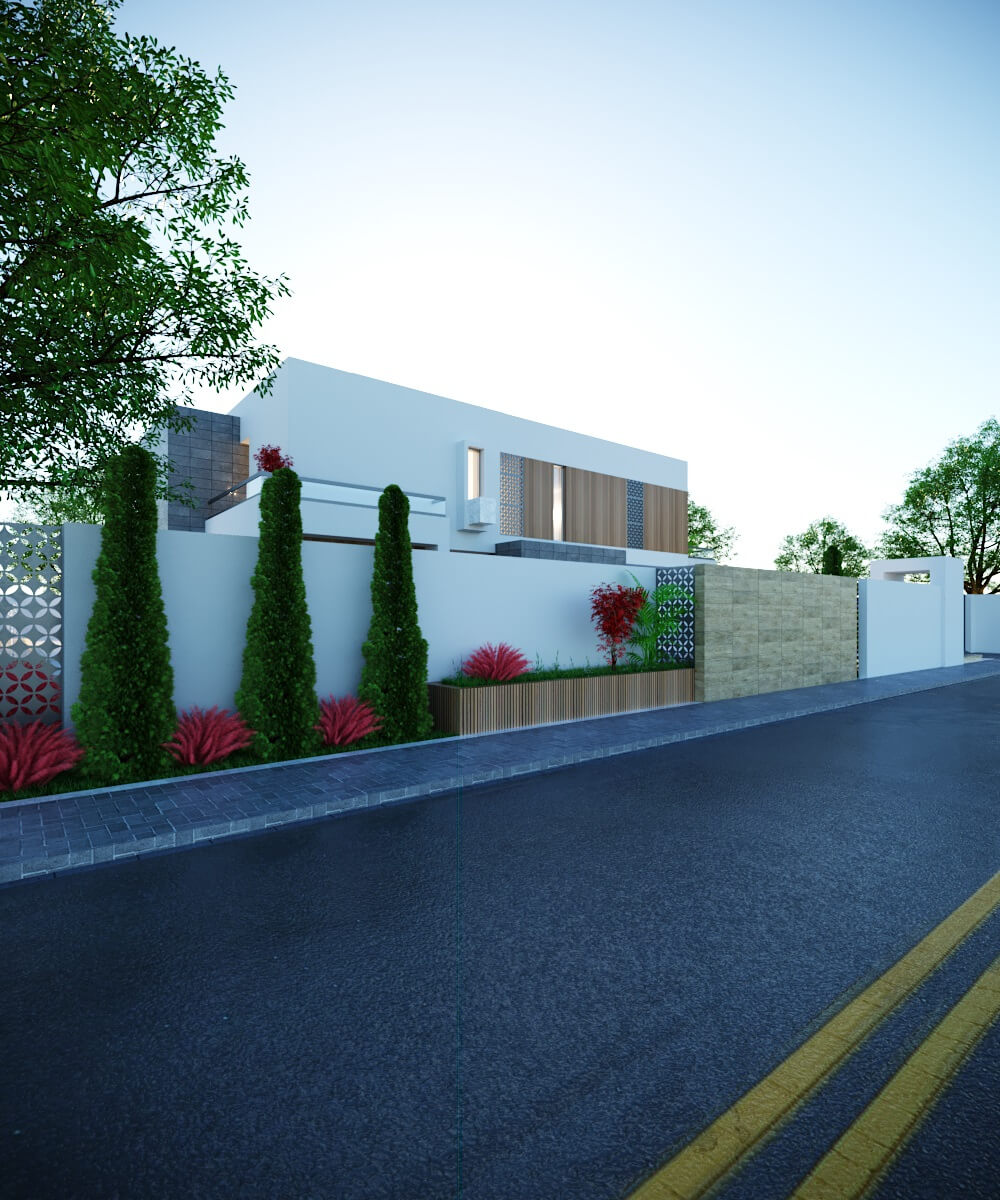 Two-Story Exterior Scene 3D Model Low Poly 3D Model by mohamed altaher ...