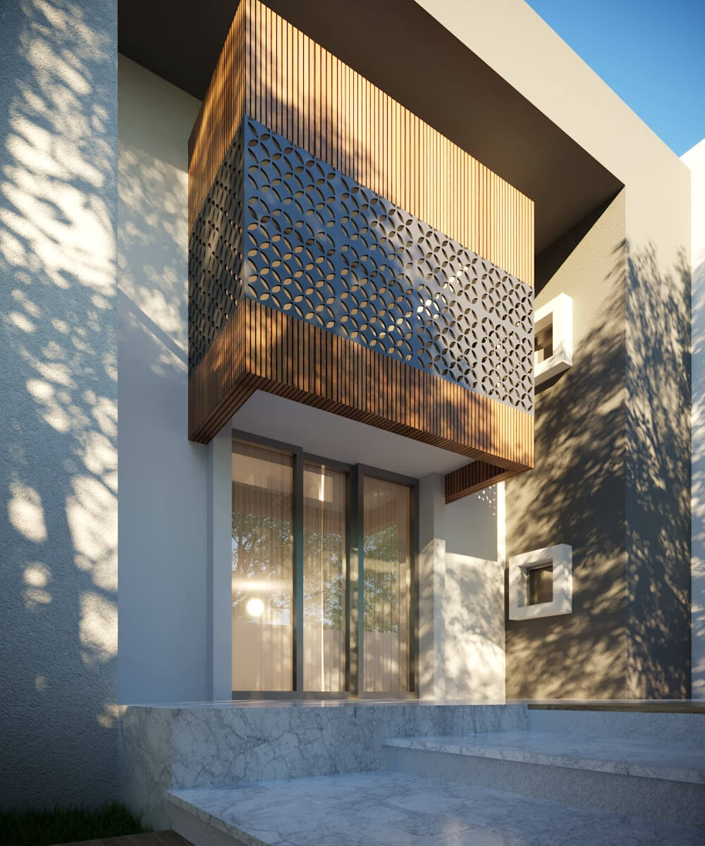 Two-Story Exterior Scene 3D Model Low Poly 3D Model by mohamed altaher ...