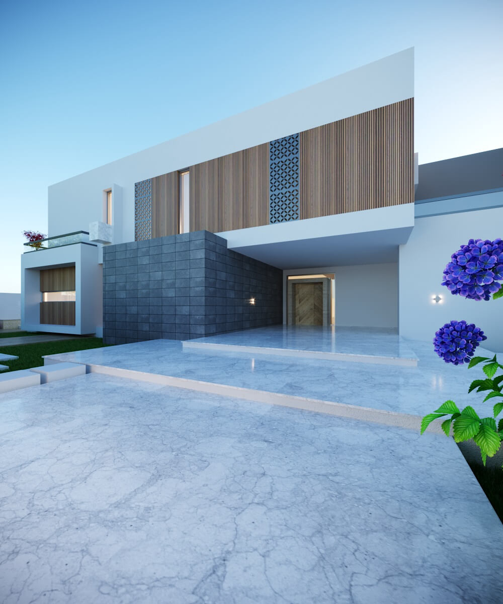 Two-Story Exterior Scene 3D Model Low Poly 3D Model by mohamed altaher ...