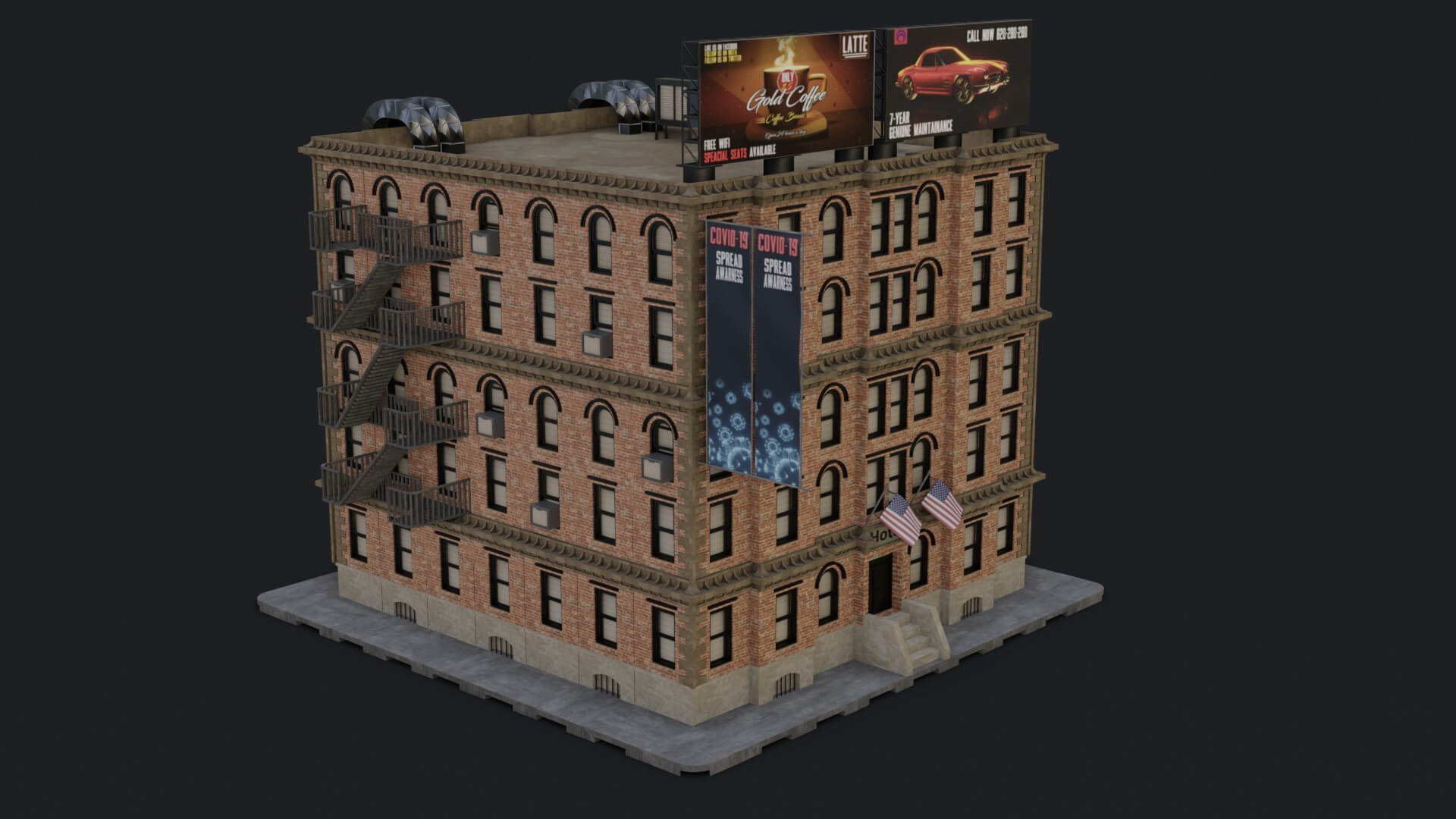 Hotel New York - 3D Model by mohamedhany4521