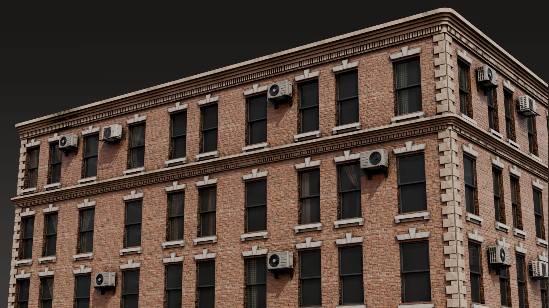 New York Style City Building - 3D Model by mohamedhany4521