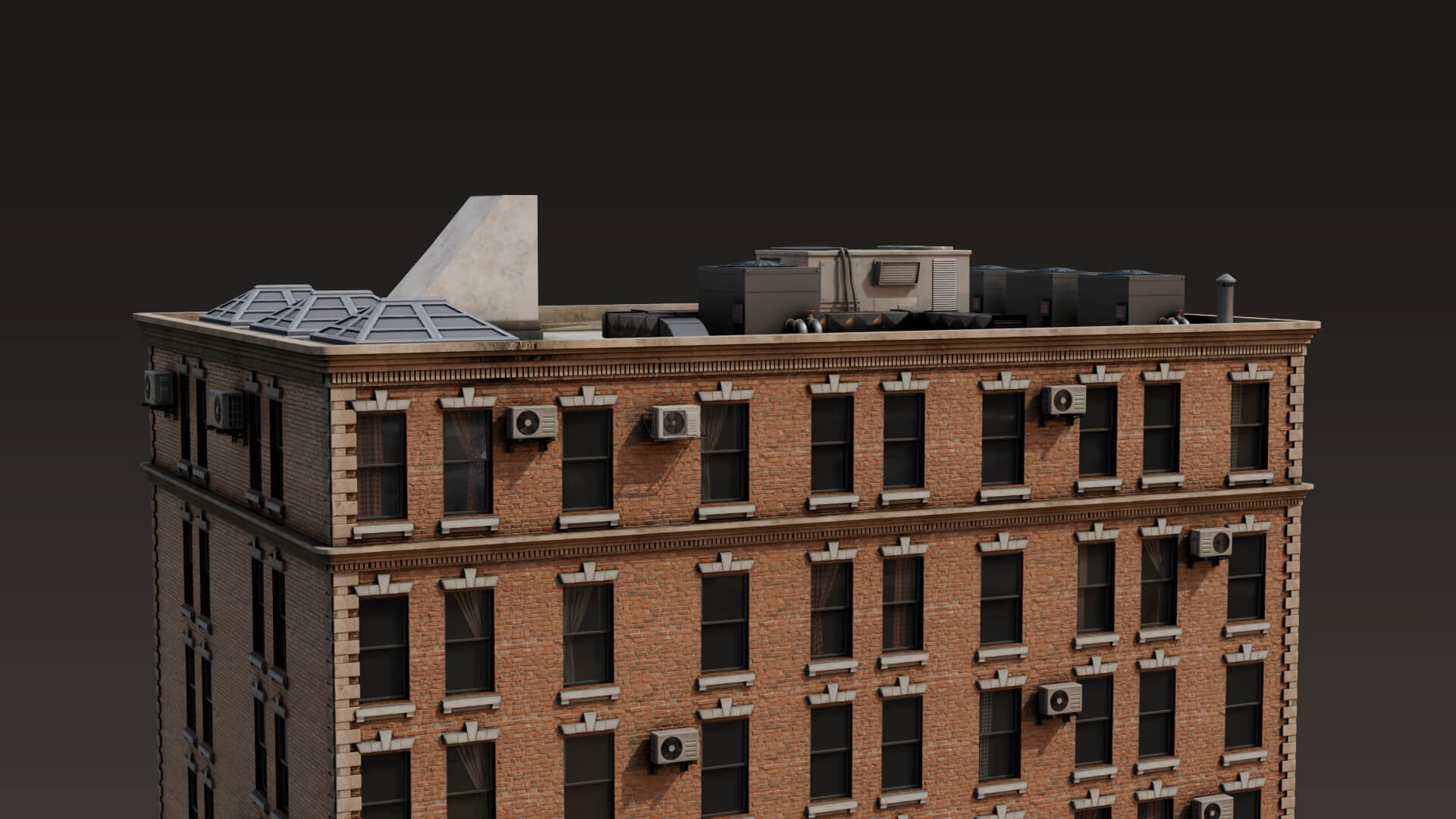 New York Style City Building - 3D Model by mohamedhany4521