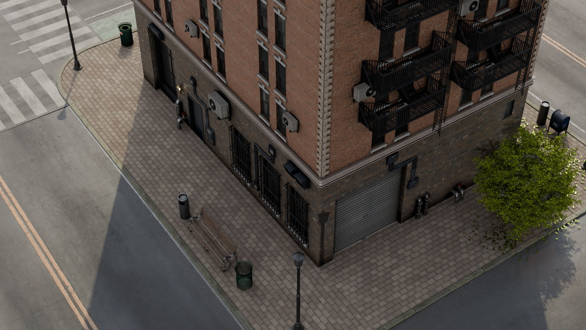 New York Style City Building - 3D Model by mohamedhany4521