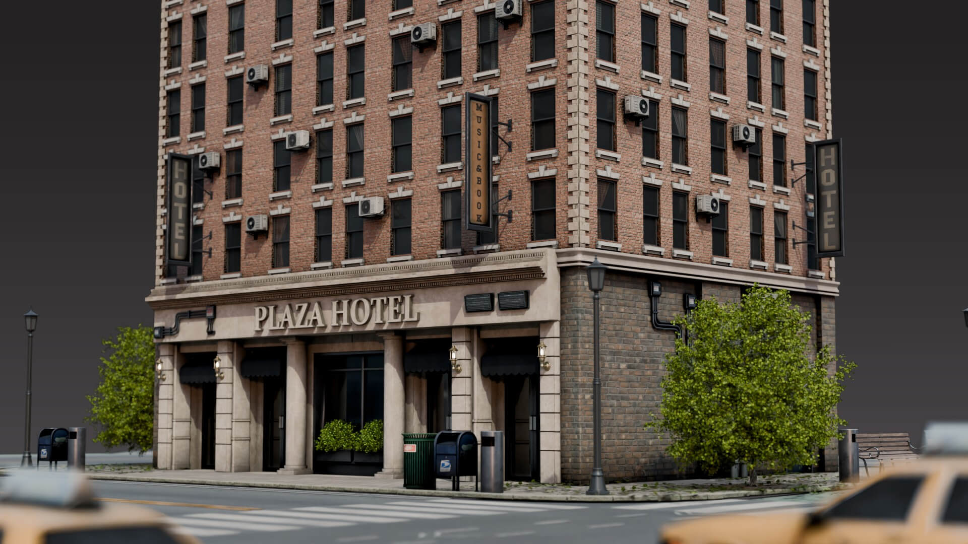 New York Style City Building - 3D Model by mohamedhany4521
