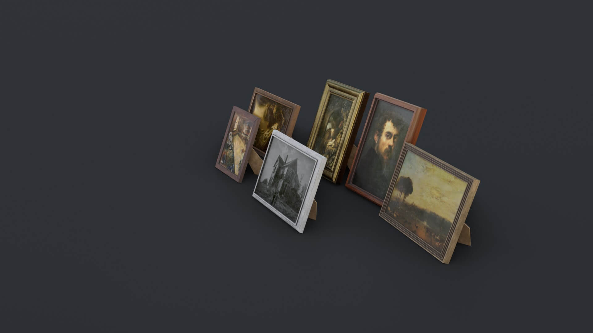 Old Picture Frames - 3D Model by mohamedhany4521