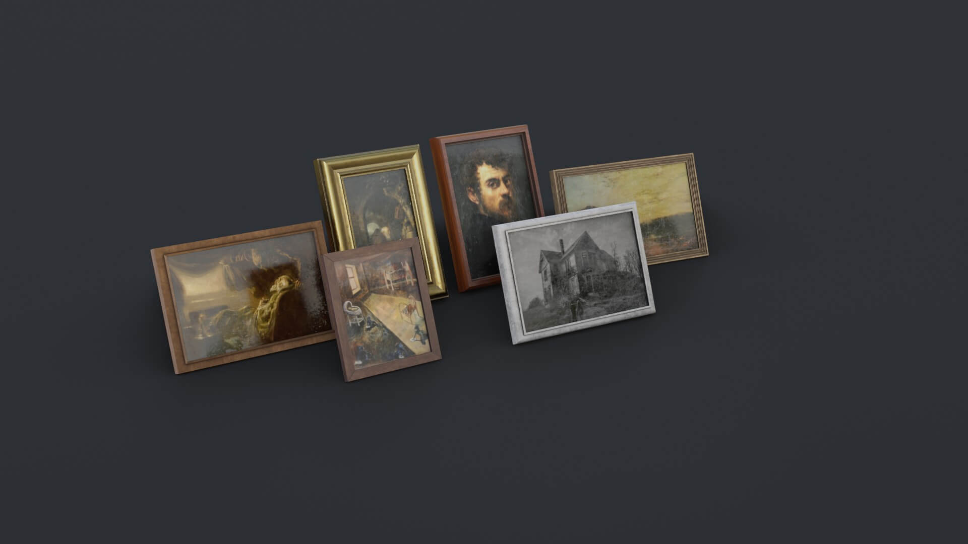 Old Picture Frames - 3D Model by mohamedhany4521