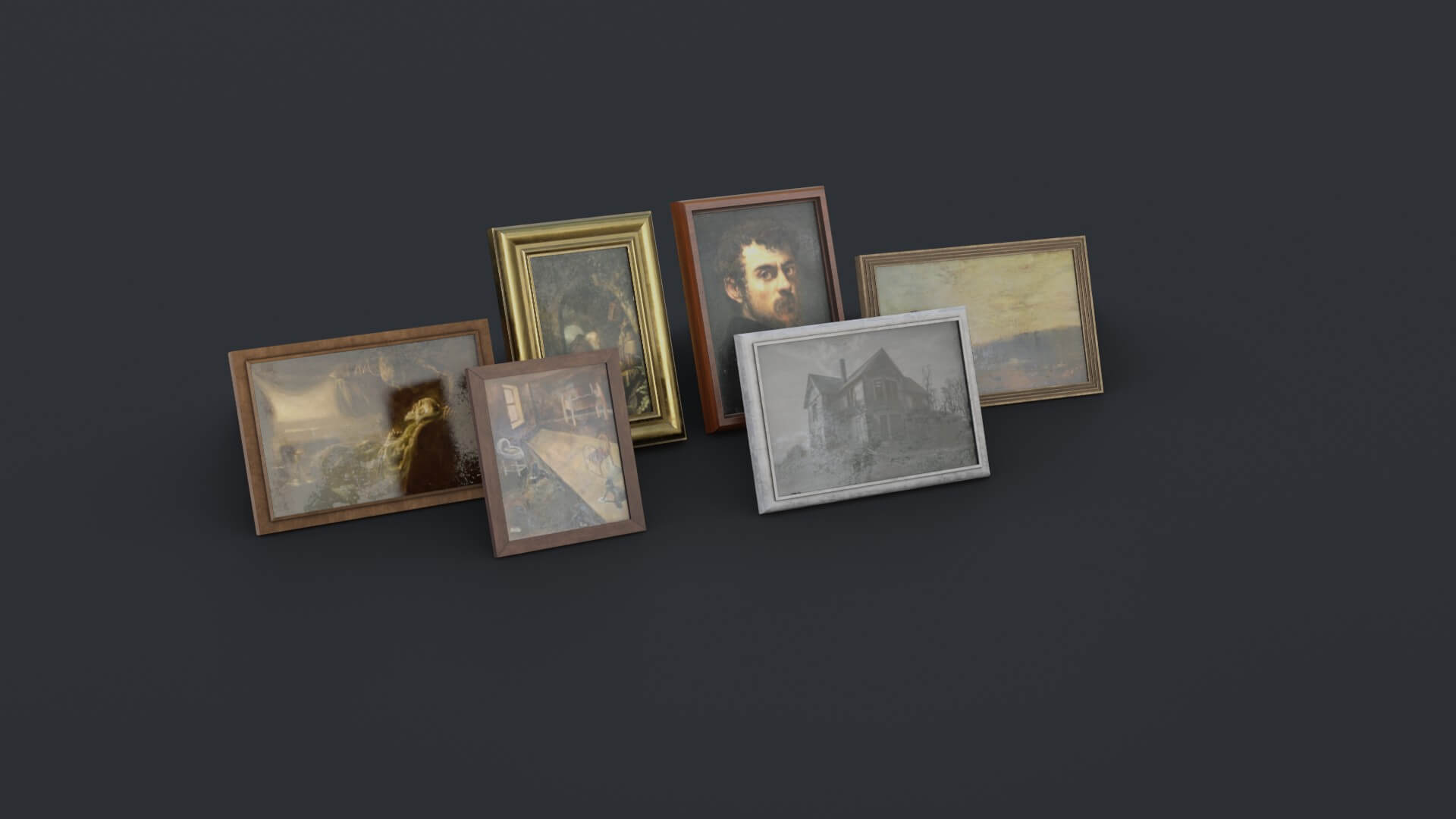 Old Picture Frames - 3D Model by mohamedhany4521